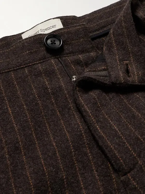 Oliver Peoples Orsman Wide-leg Trousers - Brown