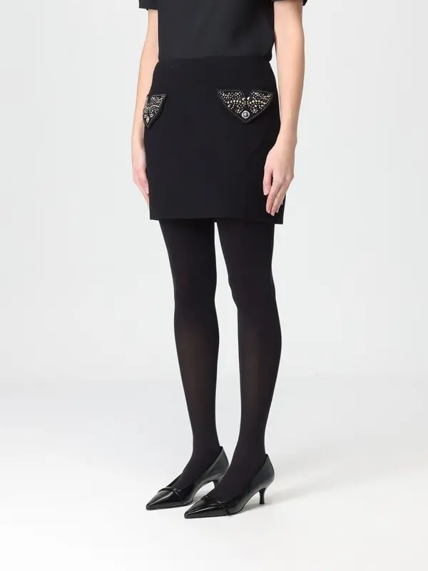 Versace Embellished Pocket Mini Skirt