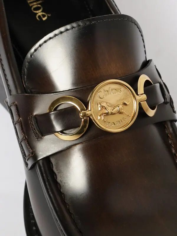 Chloé Heeled Loafers With Horsebit Detail