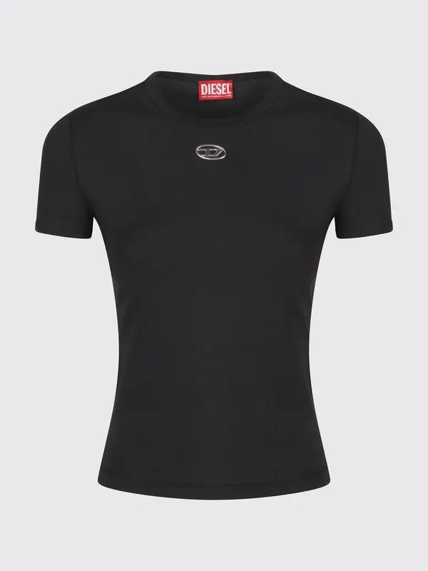 DIESEL® Slim Fit Cotton T-shirt - Black