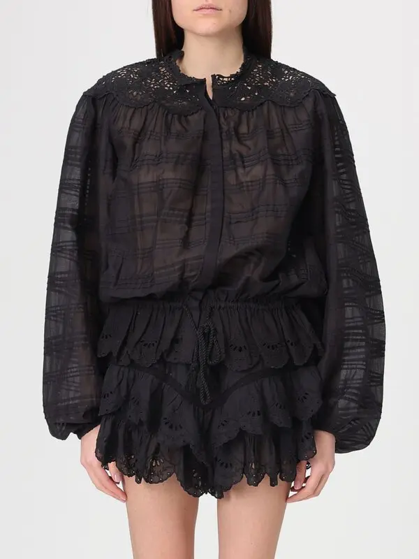Isabel Marant Étoile Lace Collar Shirt - Black
