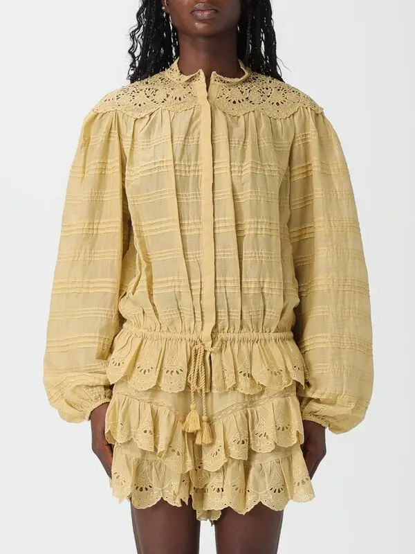 Isabel Marant Étoile Lace Collar Shirt - Yellow