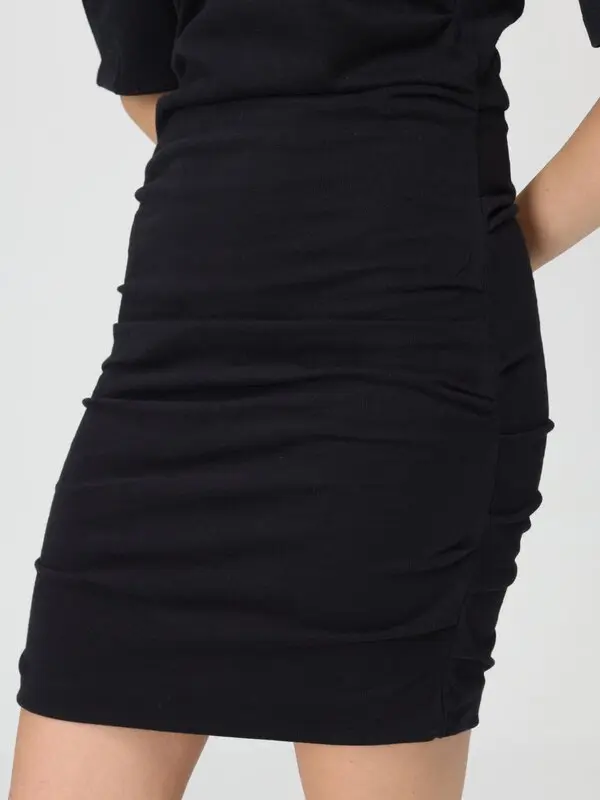 Isabel Marant Étoile Ruched Puff Sleeve Mini Dress - Black