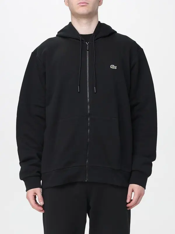 Lacoste Zip-up Hoodie - Black