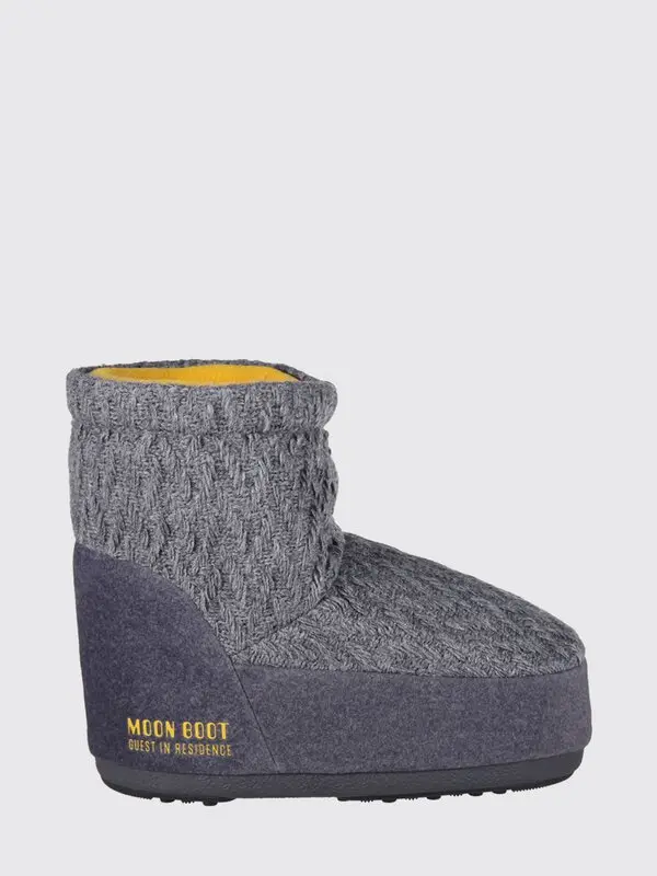 Moon Boot Quilted Ankle Boots - Grey