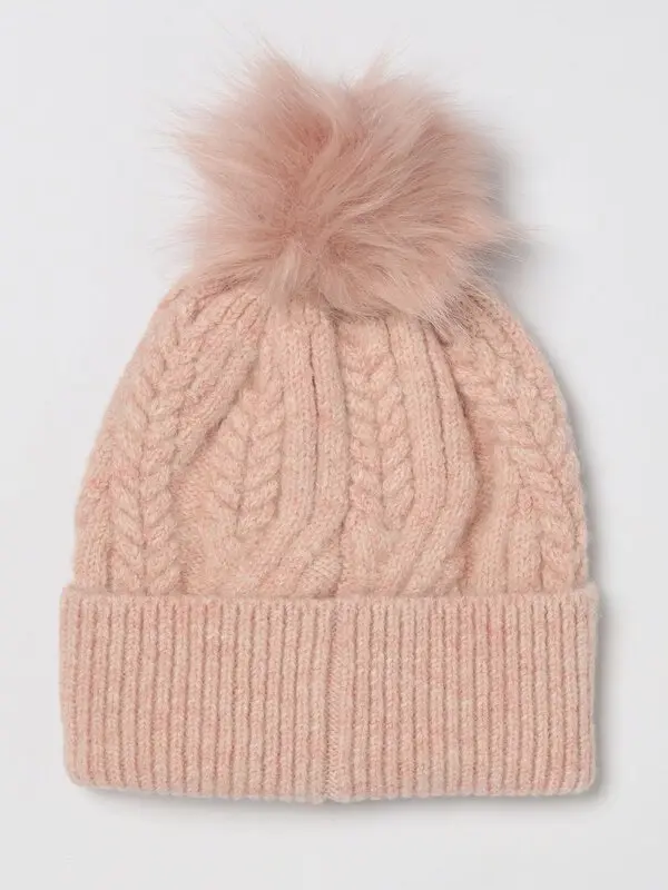 Barbour Braided Knit Beanie - Pink