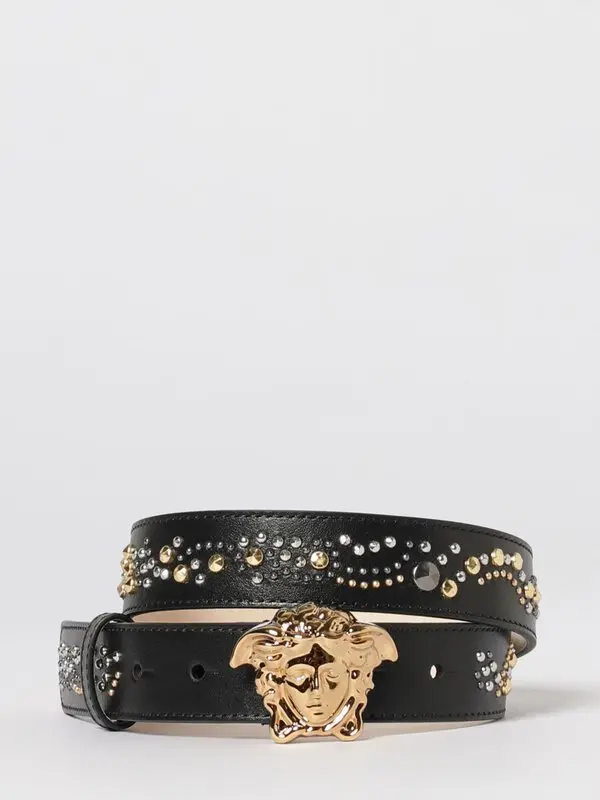 Versace Embellished Belt - Black