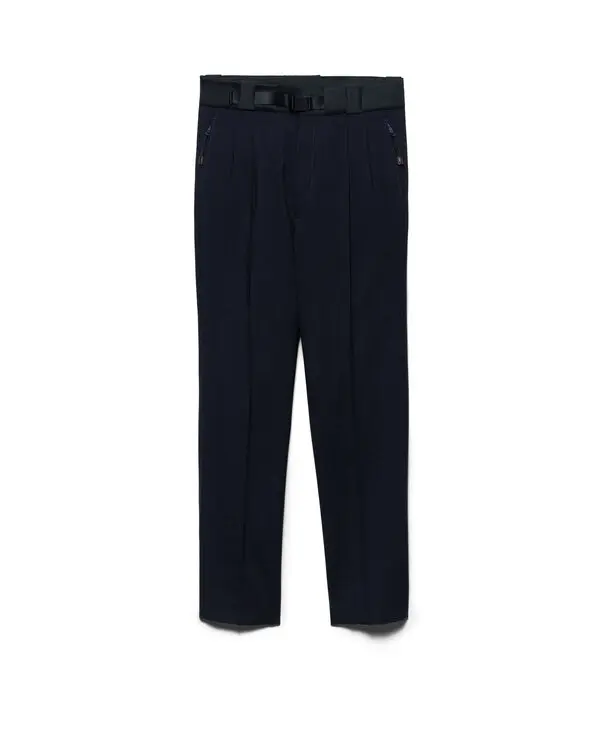 Prada Wool Pants With Technical Details