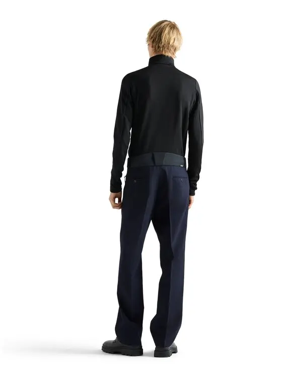 Prada Wool Pants With Technical Details
