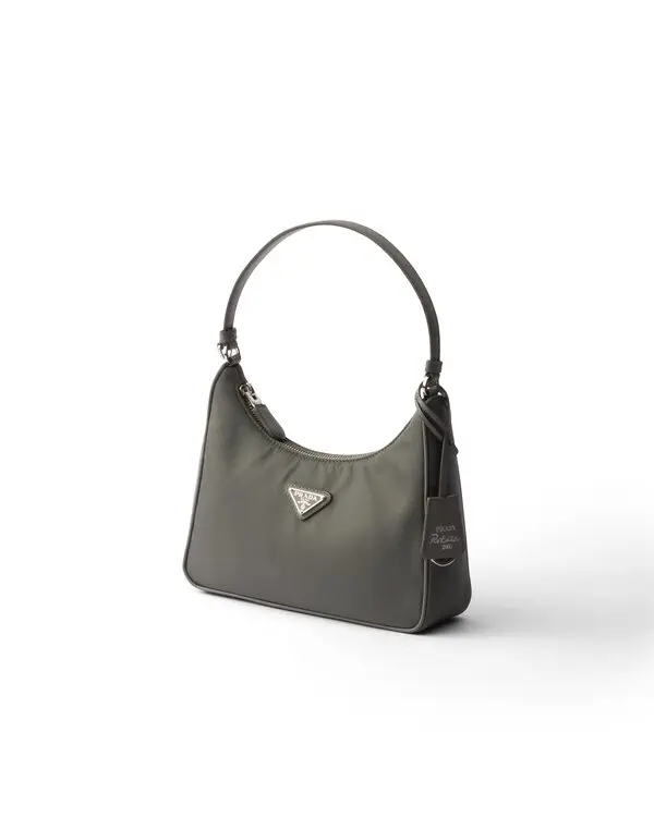 Prada Re-edition 2005 Re-nylon And Saffiano Mini Bag - Grey