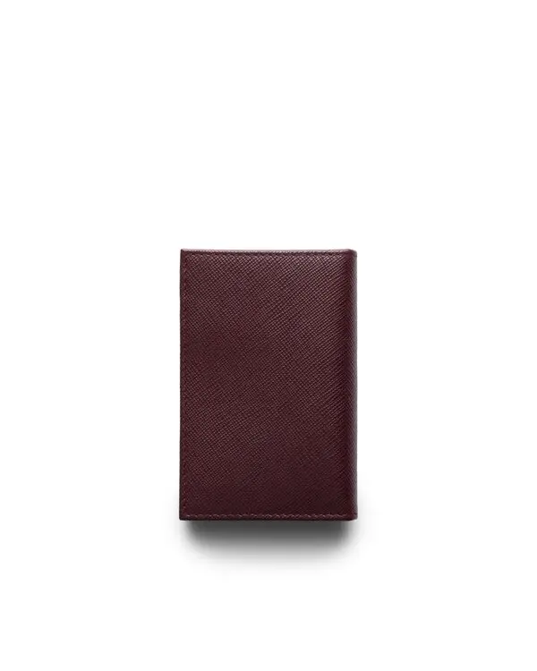 Prada Saffiano Leather Card Holder - Red