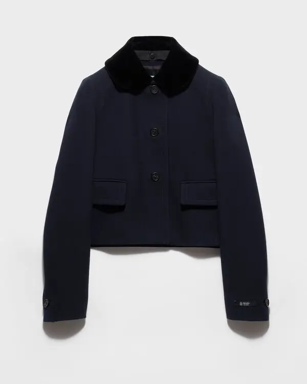 Prada Single-breasted Natté Fabric Jacket