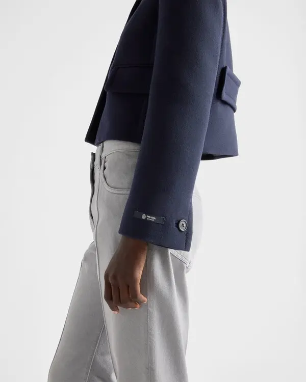 Prada Single-breasted Natté Fabric Jacket