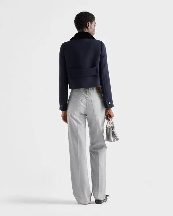 Prada Single-breasted Natté Fabric Jacket