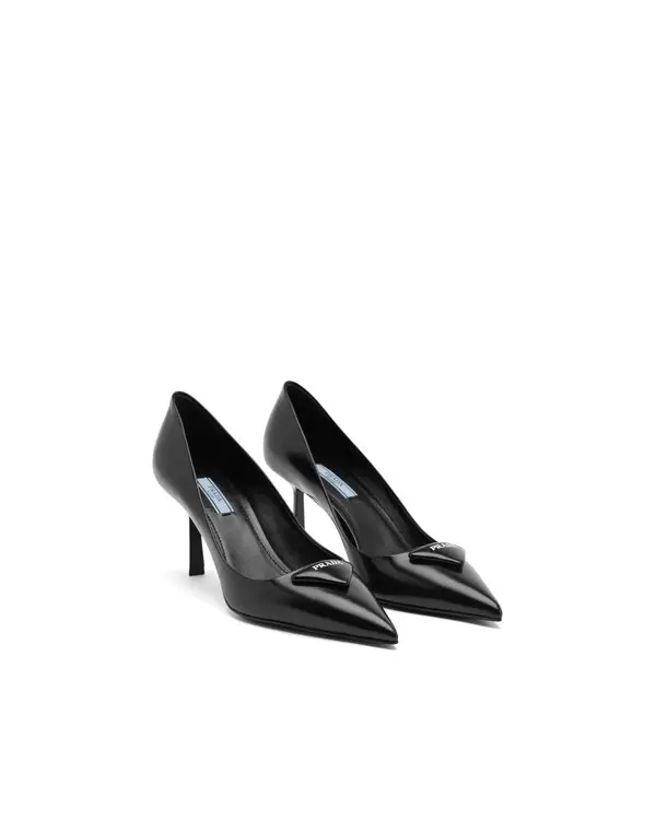 Prada Brushed Leather Pumps
