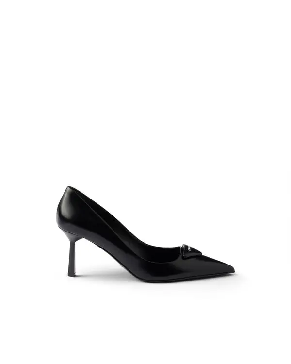 Prada Brushed Leather Pumps