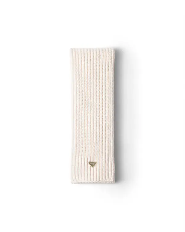 Prada Wool Scarf - Neutral