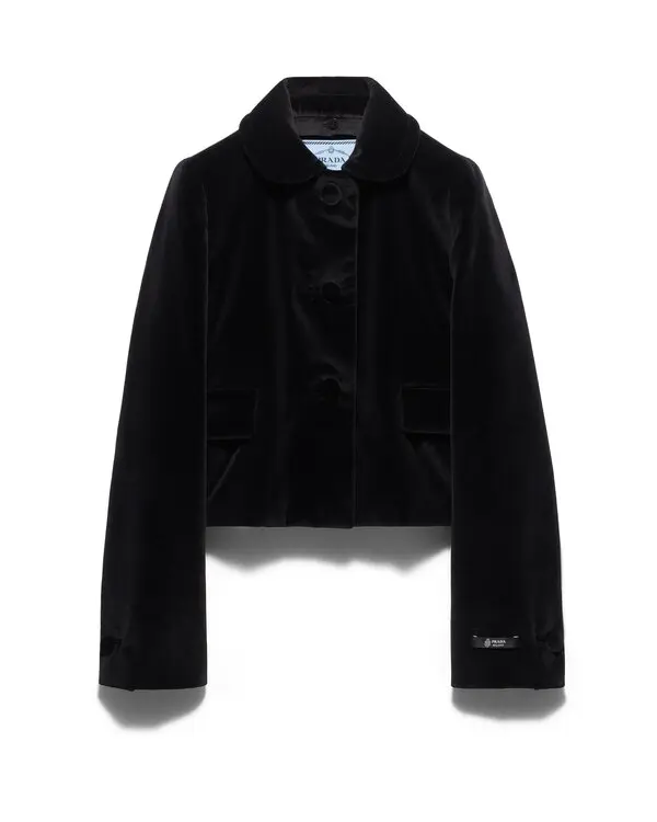 Prada Single-breasted Velvet Jacket