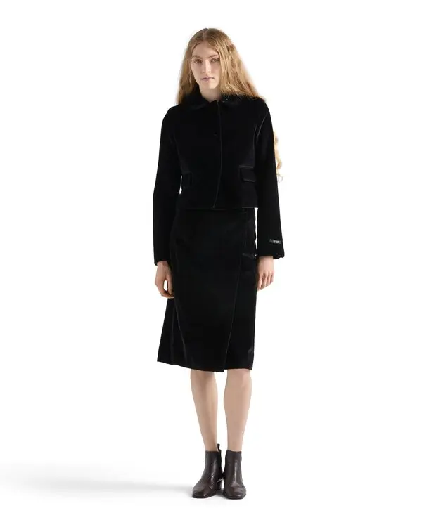 Prada Single-breasted Velvet Jacket
