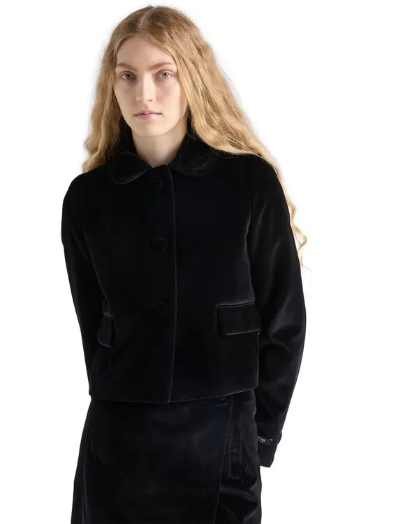 Prada Single-breasted Velvet Jacket