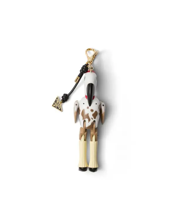 Prada Animal Key Ring Charm - Multicolored