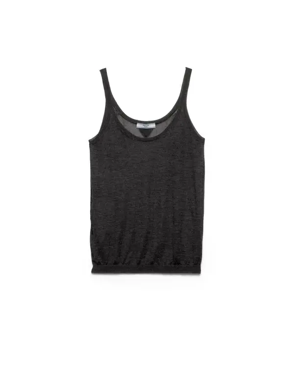 Prada Cashmere And Silk Tank Top