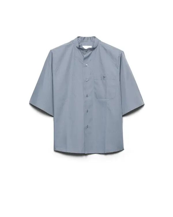 Prada Short-sleeved Cotton Blend Shirt