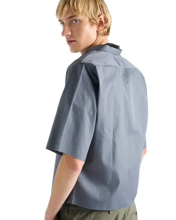 Prada Short-sleeved Cotton Blend Shirt