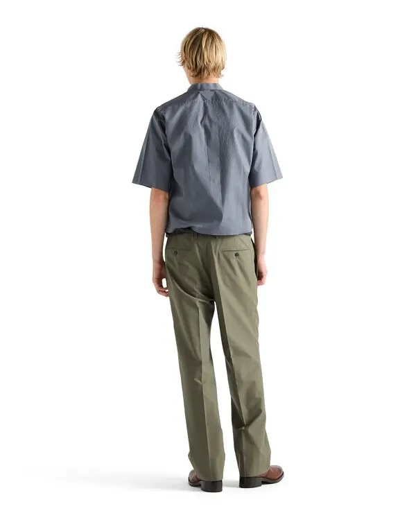 Prada Short-sleeved Cotton Blend Shirt