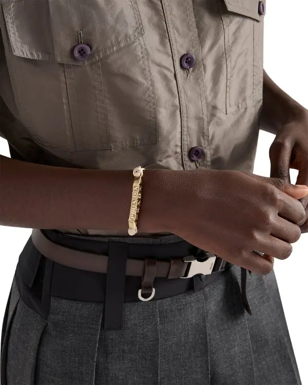 Prada Nappa Leather Bracelet - Pink