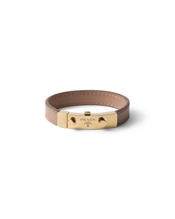 Prada Saffiano Leather Bracelet - Pink