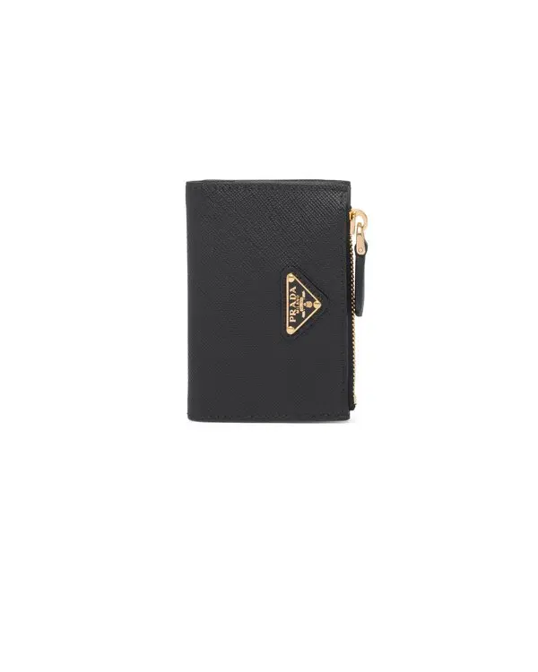 Prada Saffiano Leather Card Holder - Black