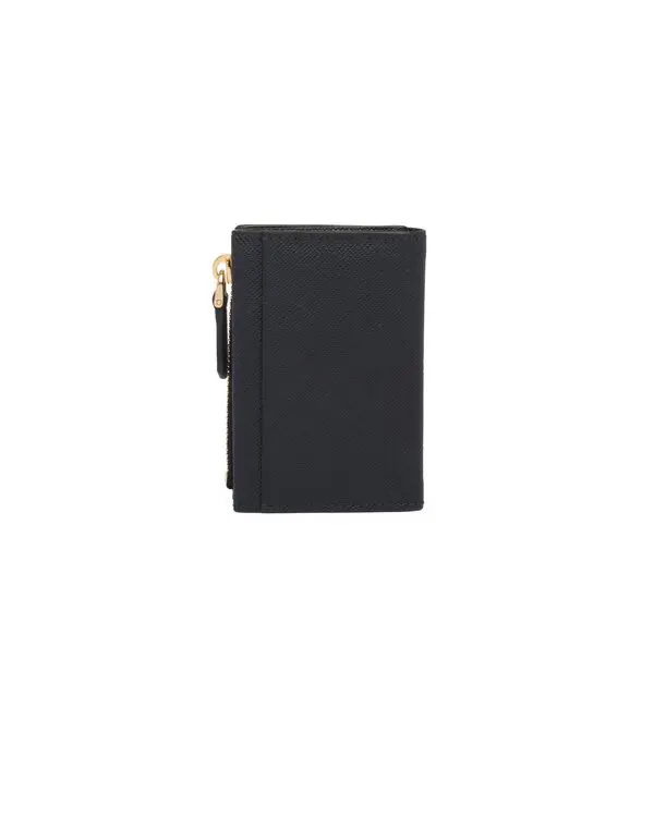Prada Saffiano Leather Card Holder - Black