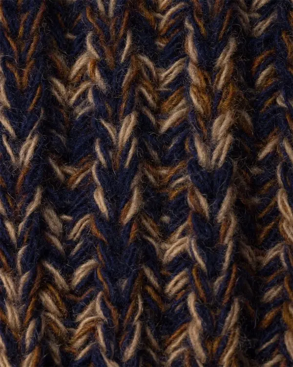 Prada Nappa Leather And Mélange Knit Gloves - Blue