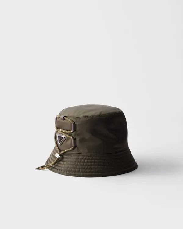 Prada Speedrock Re-nylon Bucket Hat - Camouflage Green