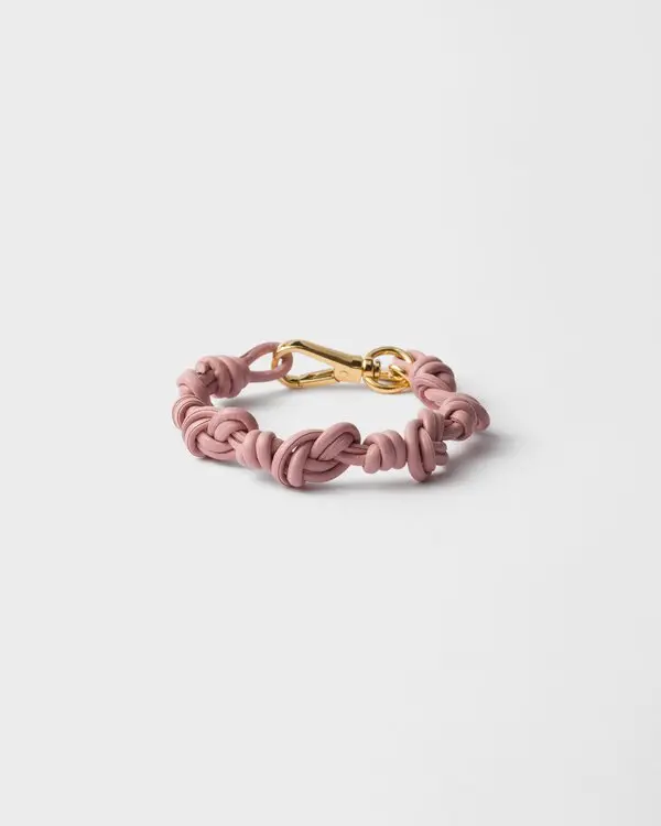 Prada Nappa Leather Bracelet - Peach