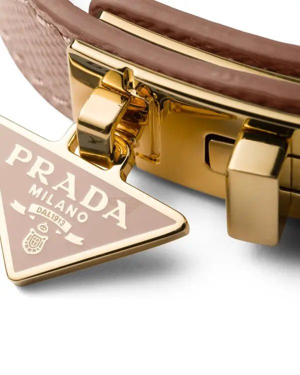 Prada Saffiano Leather Bracelet - Pink