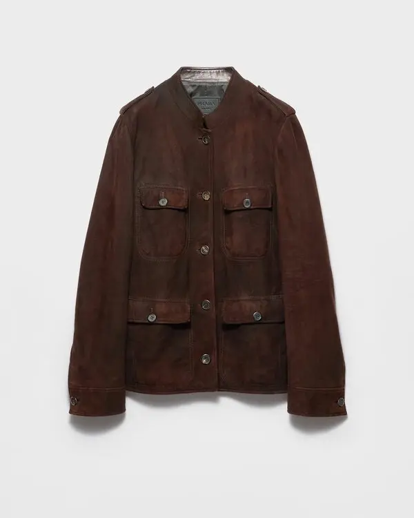 Prada Suede Jacket - Coffee