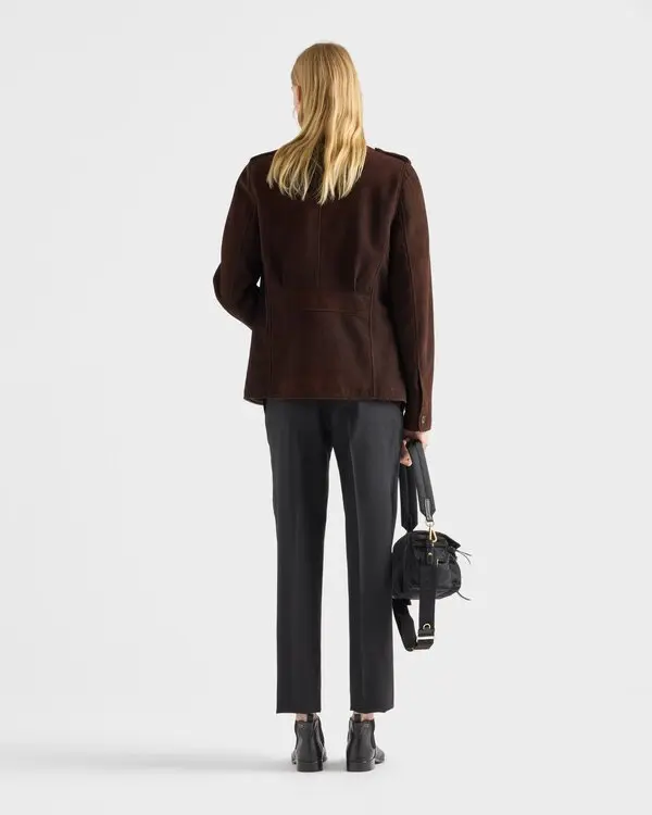 Prada Suede Jacket - Coffee