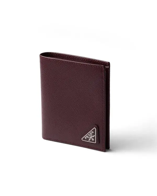Prada Saffiano Leather Wallet - Red