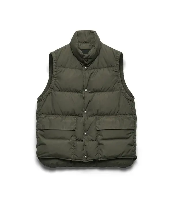 Prada Cotton Down Vest - Green