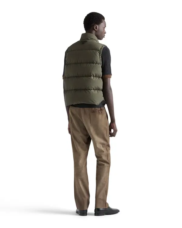 Prada Cotton Down Vest - Green