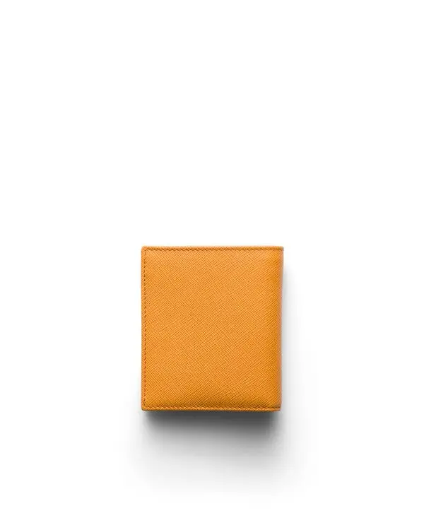 Prada Saffiano Leather Wallet - Orange