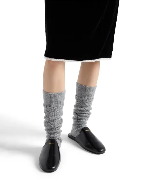 Prada Wool And Cashmere Socks - Grey