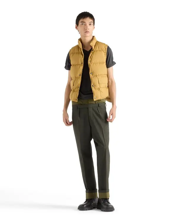 Prada Cotton Down Vest - Neutral