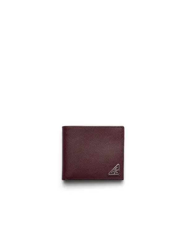 Prada Saffiano Leather Wallet - Red