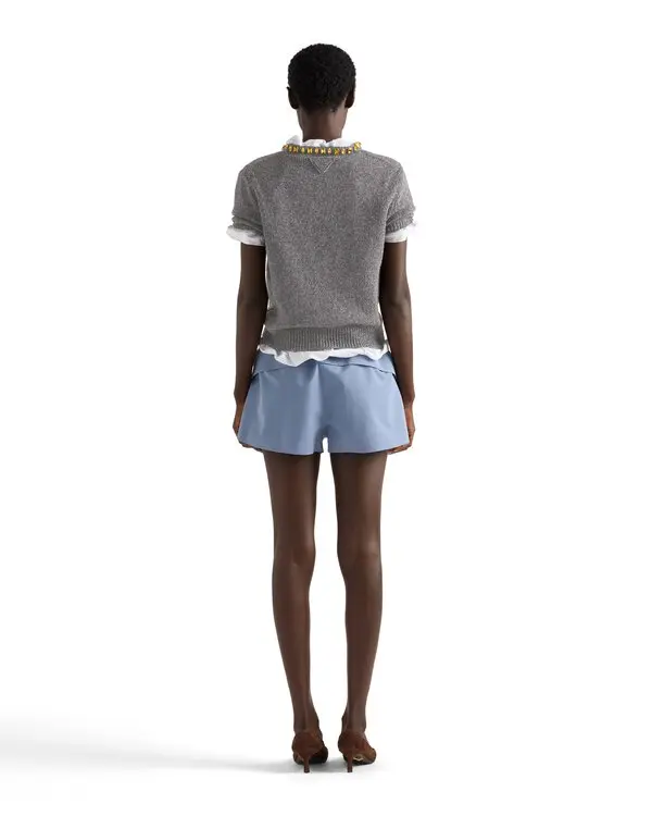 Prada Technical Fabric Shorts - Light Blue