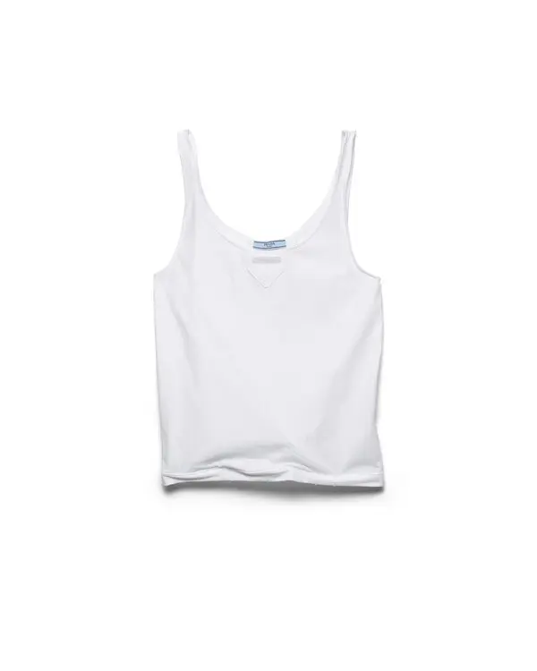 Prada Cotton Jersey Tank Top