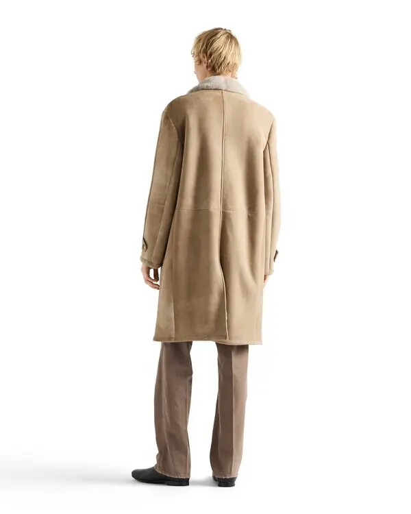 Prada Shearling Coat - Grey