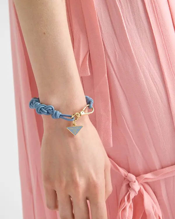 Prada Nappa Leather Bracelet - Astral Blue